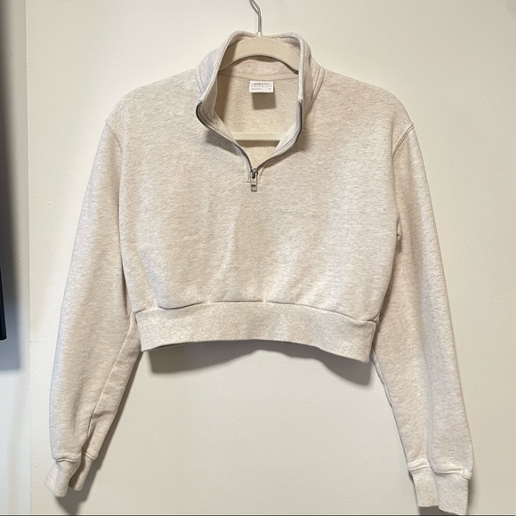 TNA | Tops | Tna Airy Fleece Cropped Quarter Zip | Poshmark